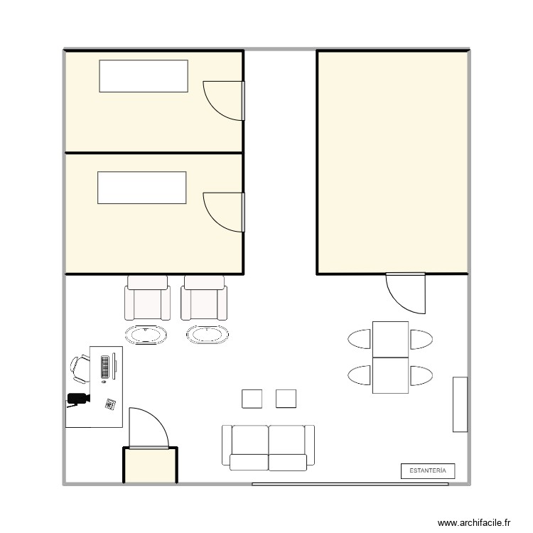 Plano de – CROQUIS CENTRO ESTÉTICA WOW – Por NOELIA1991 ️ | ArchiFacile