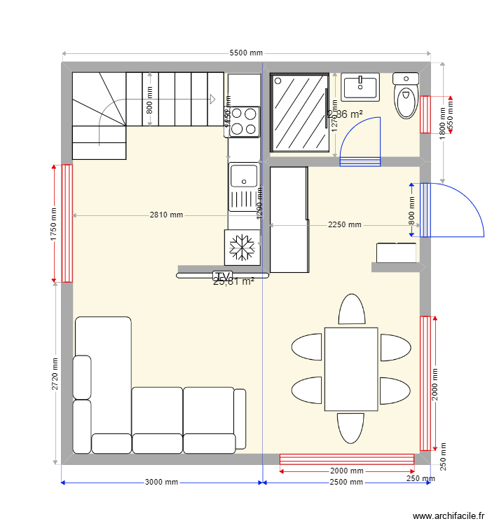 Floor plan FREE - Software ArchiFacile